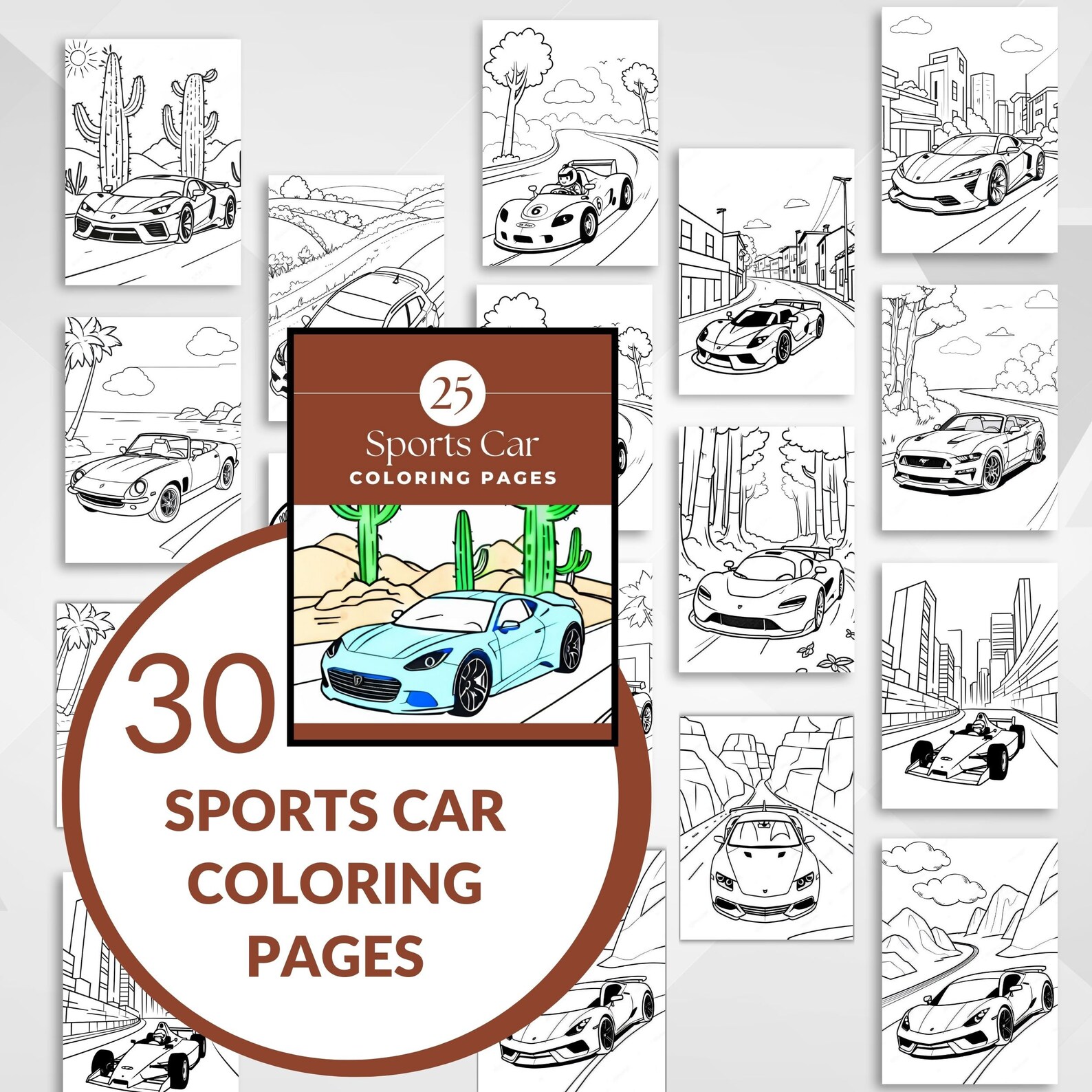 Sports Cars Coloring Pages, Easy Car Colouring, Race Car Coloring, Kids ...