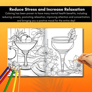 Cute Cocktail Coloring Pages, Drink Lover Fun Printable,adult Party ...