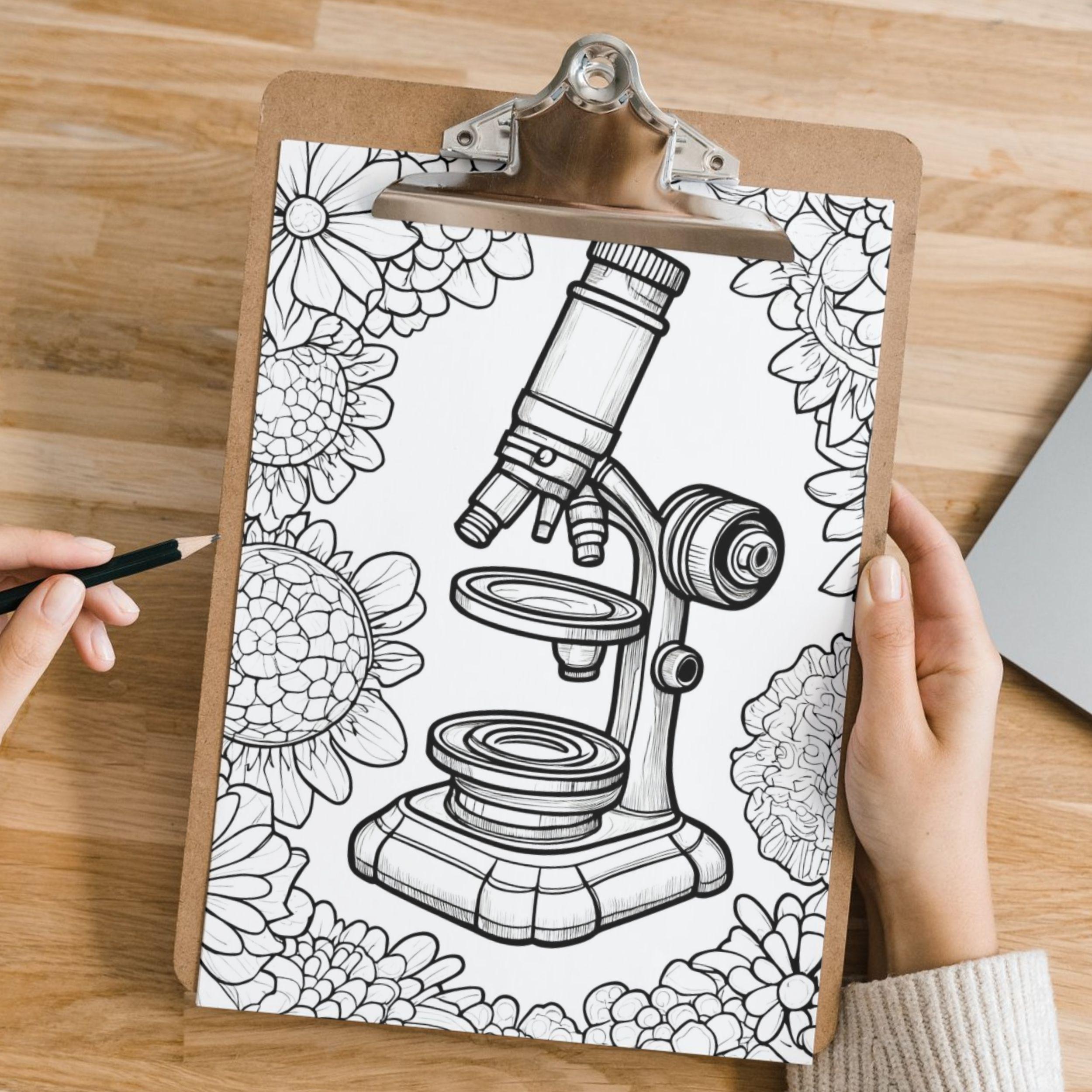 Microorganisms Coloring Pages for Adults Kids, Science Coloring,germ ...