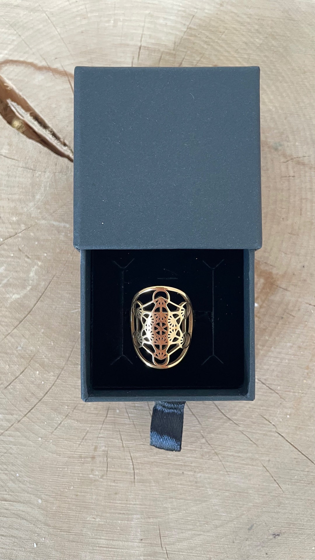 Golden Metatron Ring - Etsy