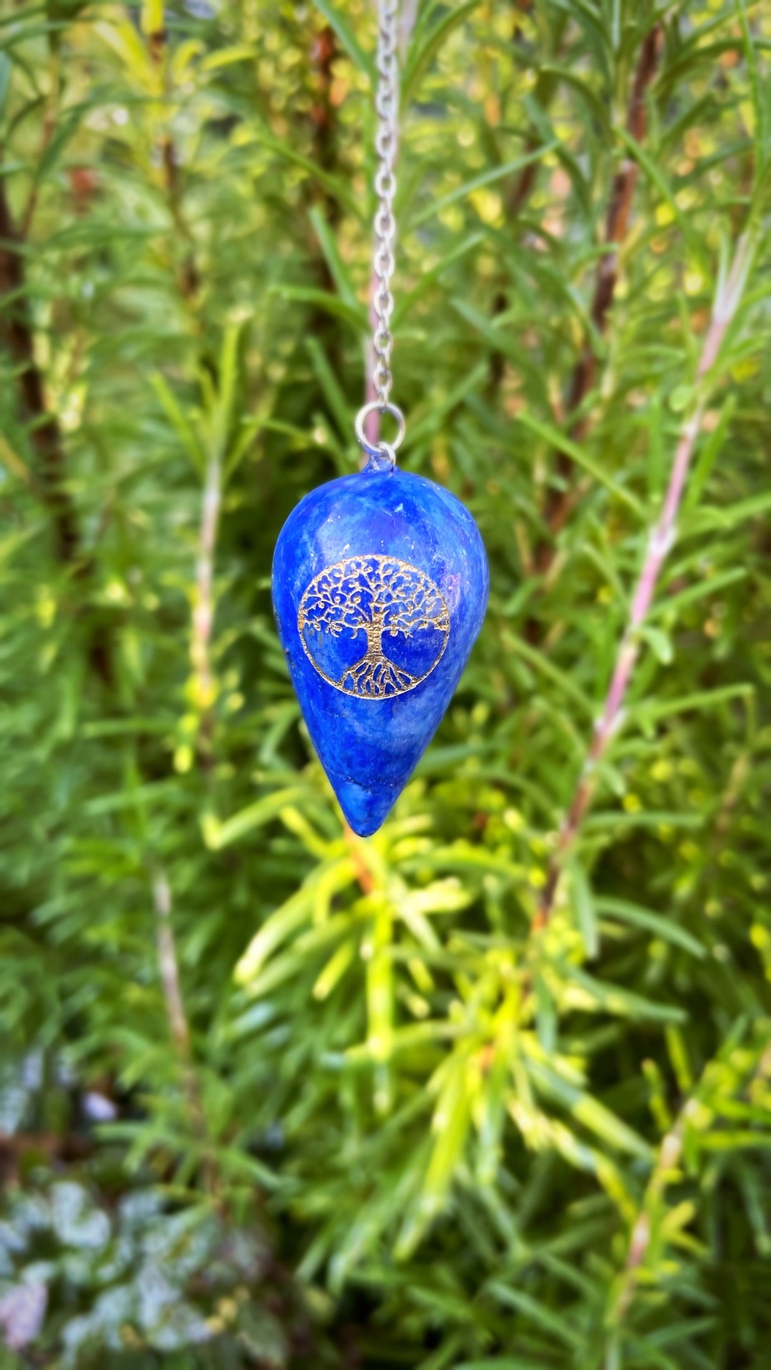 Pendulum Tree of Life Flower of Life Natural Stone Dowsing - Etsy