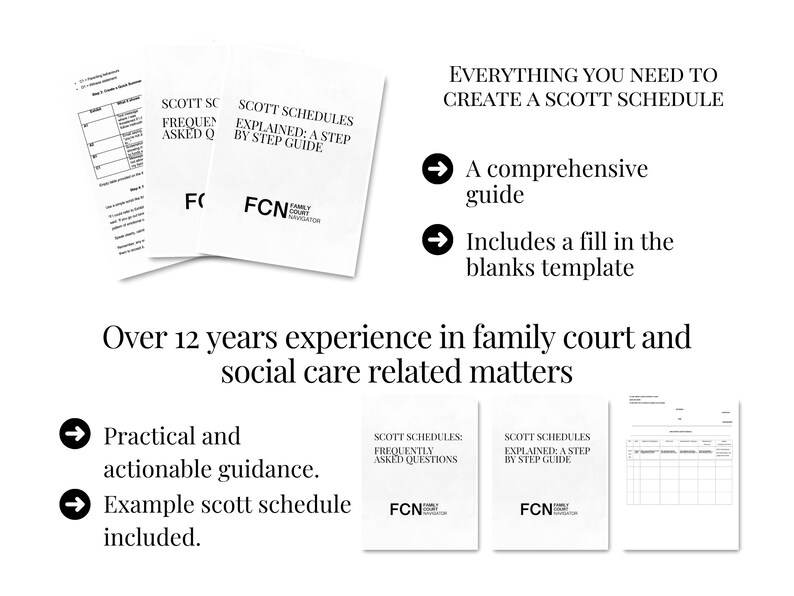 Scott Schedule Template for Fact Find Hearings | Legal Case Planning ...