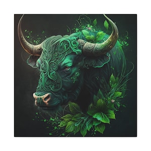 Taurus Wall Art. Astrology Zodiac Sign, Taurus Bull - Etsy