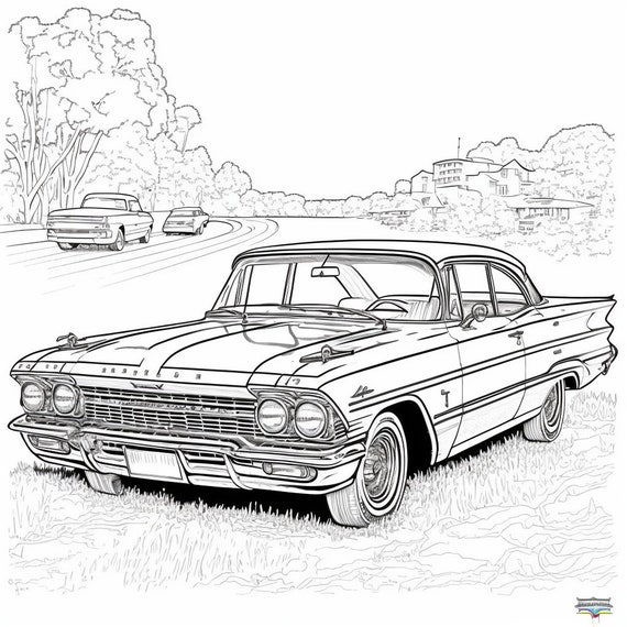 Chevy Impala Coloring Pages