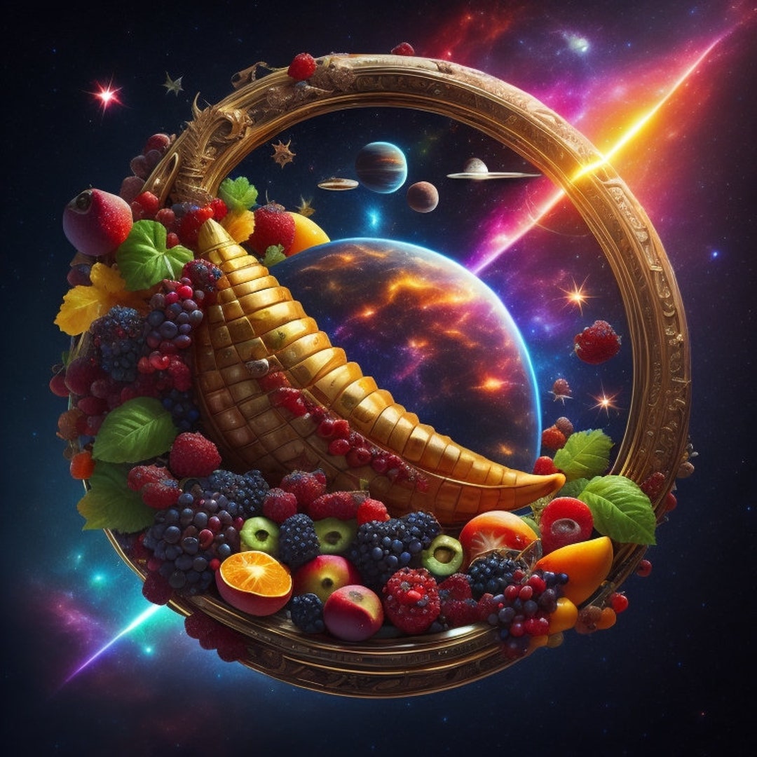 Cosmic Cornucopia Sticker - Etsy