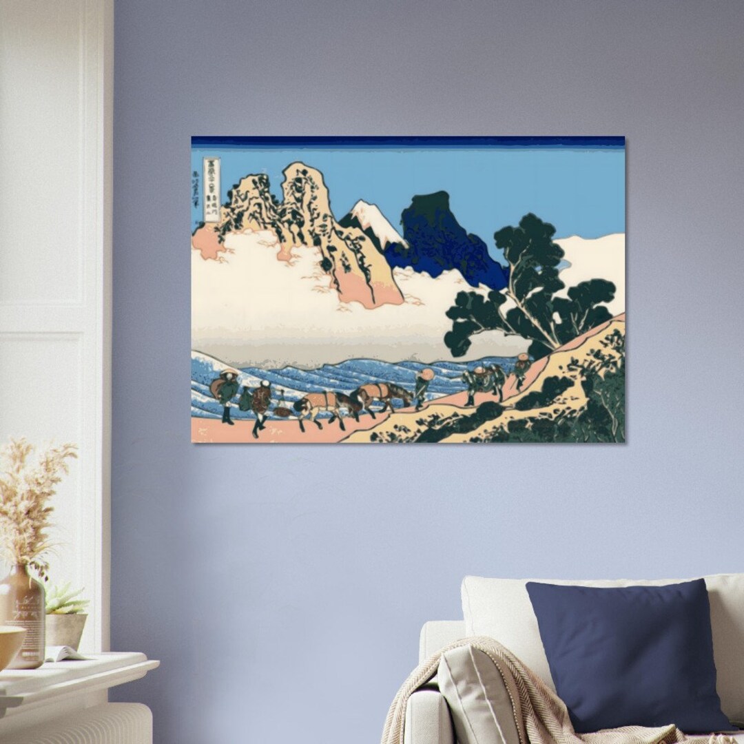 Mount Fuji in Vintage Gloss: Retro Tokyo Poster, Classic Japan Design ...