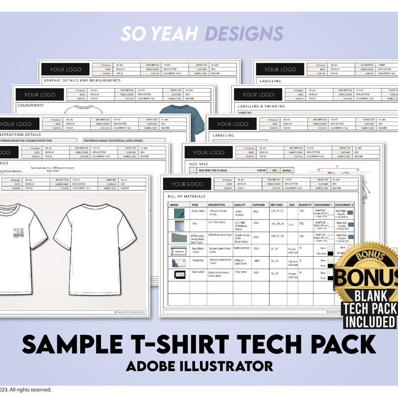 Pack of Blank Tees - Etsy