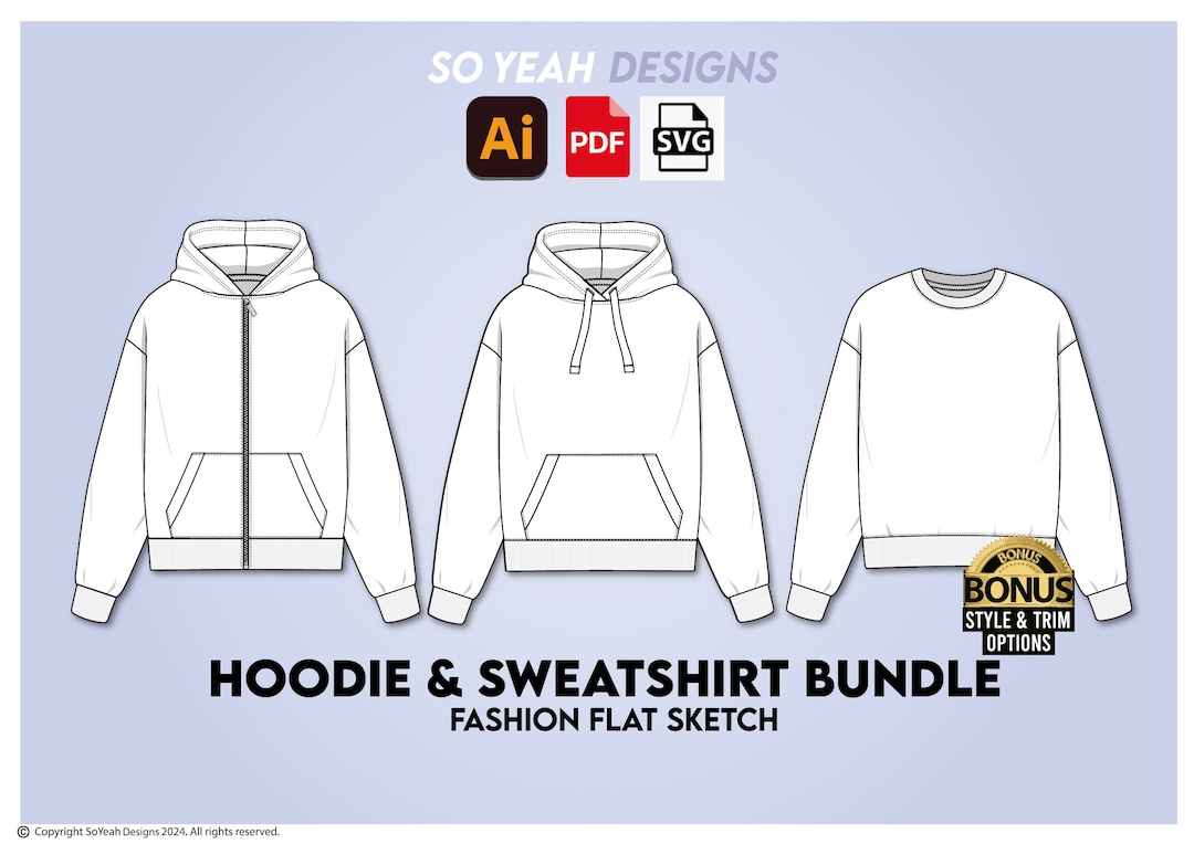 Streetwear Oversized Zip Up, Pullover Hoodie & Crew Neck Sweatshirt ...