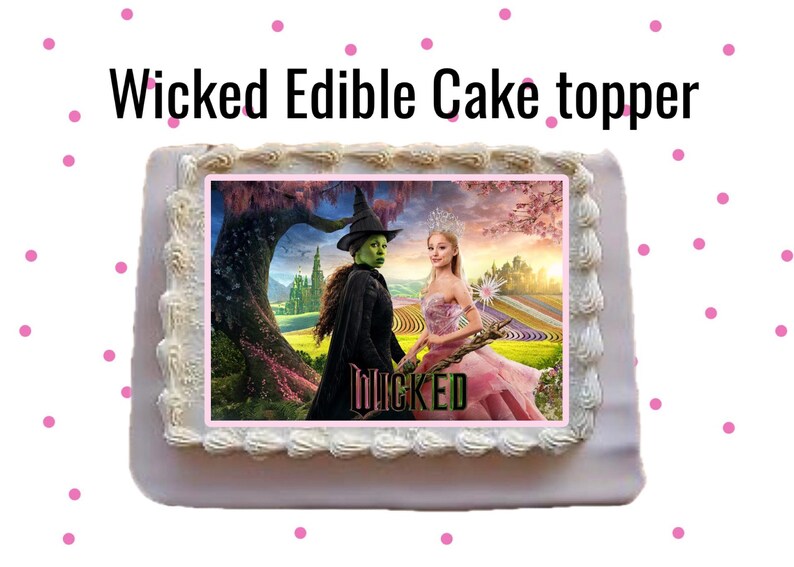 Wicked Cake Topper , Wicked Edible Cake Toppers, Wicked Birthday - Etsy