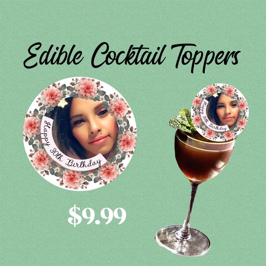 Cocktail Toppers , Cocktail Toppers for Anniversary, Birthdays ...