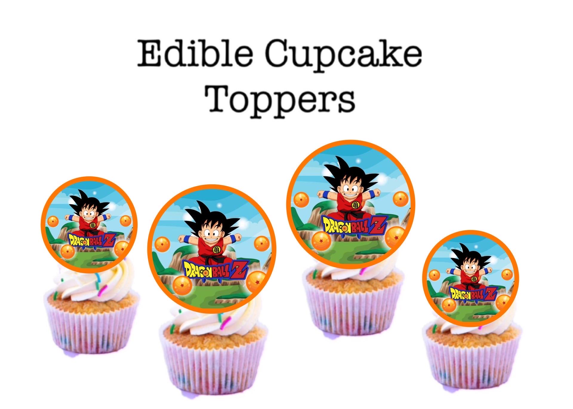 Dragonball Z Cupcake Toppers , Kid Goku Cupcake Toppers - Etsy