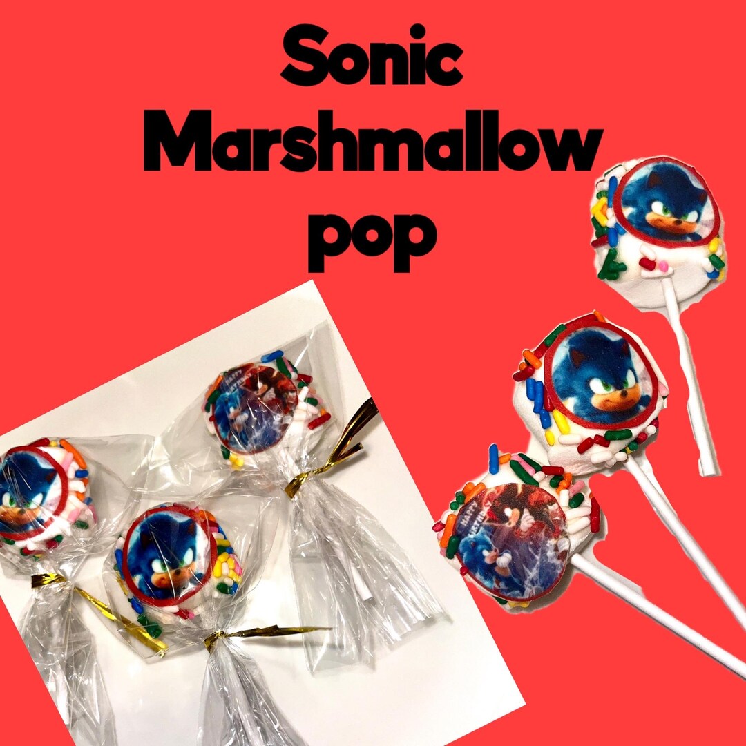 Sonic Marshmallow Pops , Sonic Treats , for Your Sonic Party , Sonic ...
