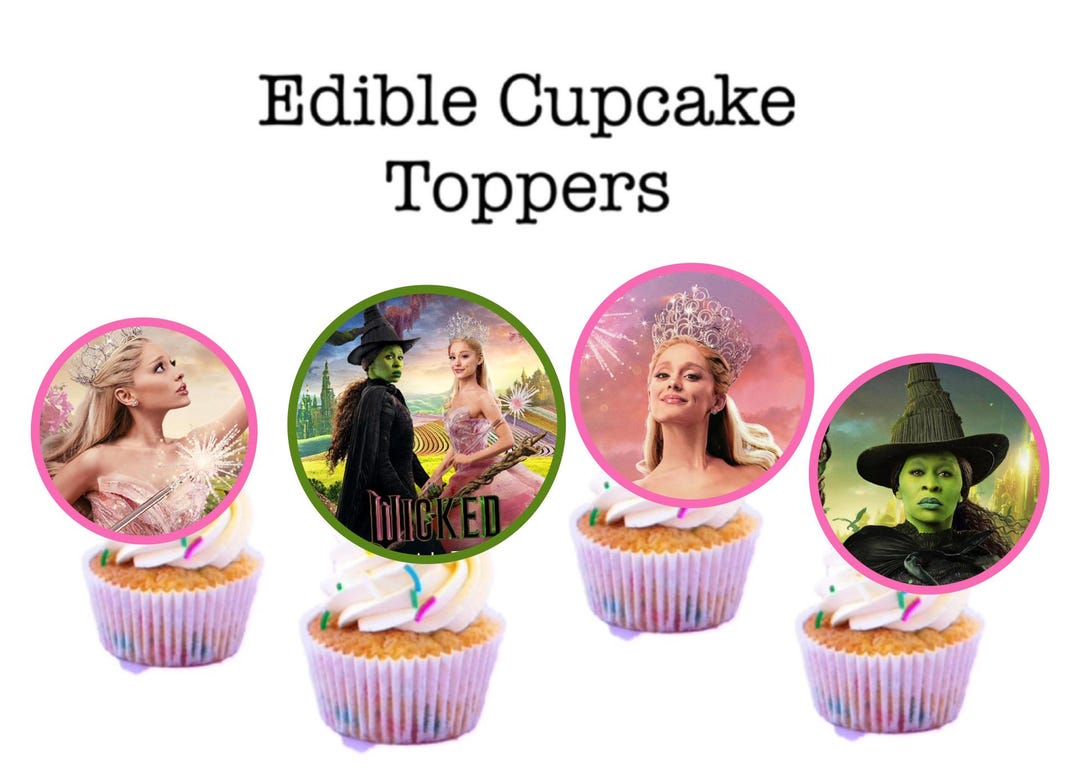 Wicked Cupcake Toppers , Wicked Edible Cupcake Toppers - Etsy