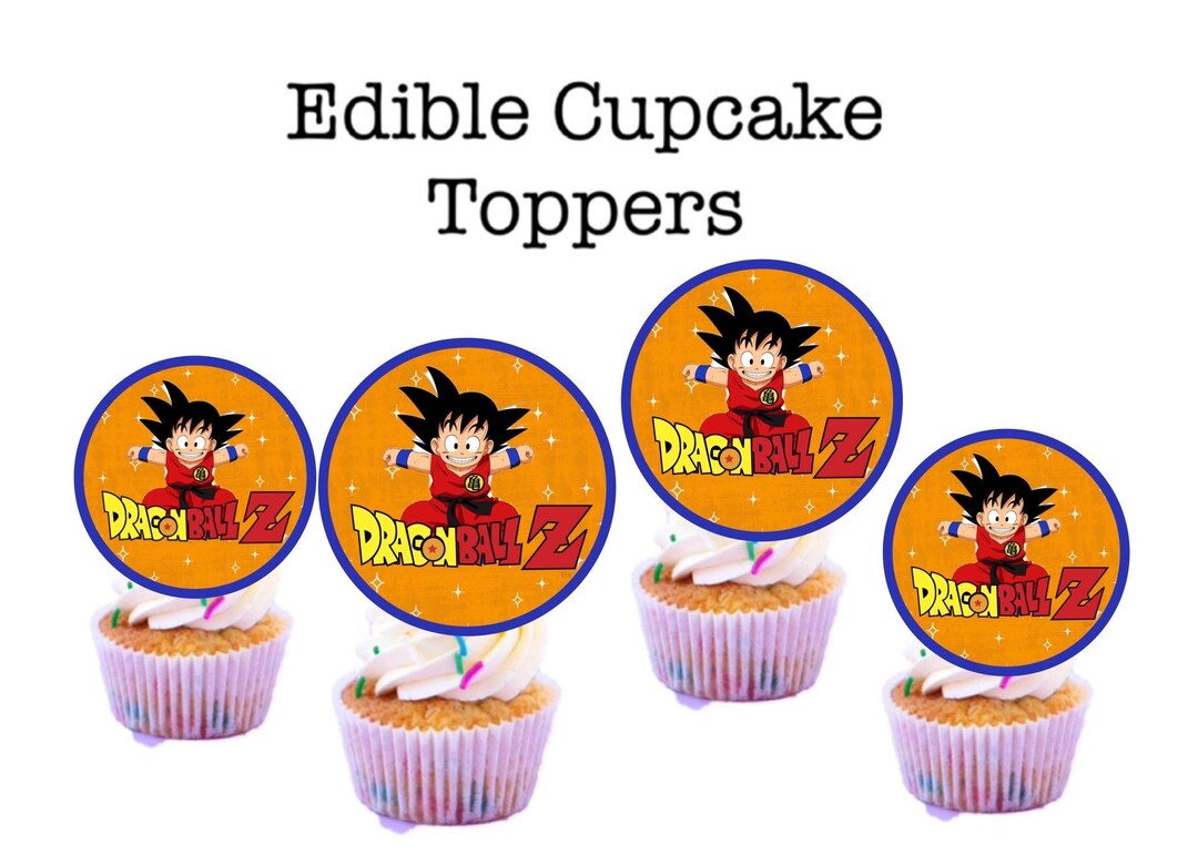Dragonball Z Cupcake Toppers , Kid Goku Cupcake Toppers - Etsy