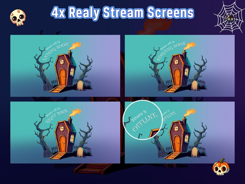 Spooky Coffin. Twitch Overlay, Twitch Screen, Stream Package for Twitch ...