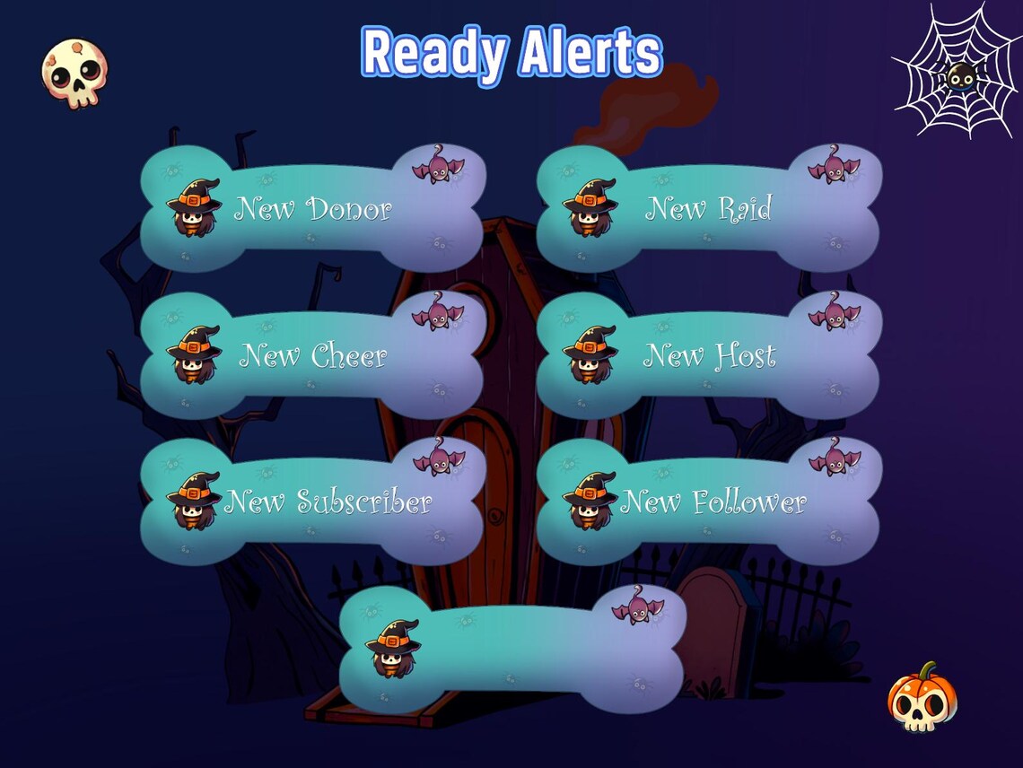 Spooky Coffin. Twitch Overlay, Twitch Screen, Stream Package for Twitch ...