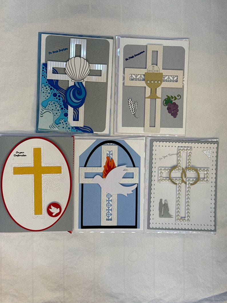 Catholic Sacramental Stationary Cards. Handmade. Ready for Pleasant ...
