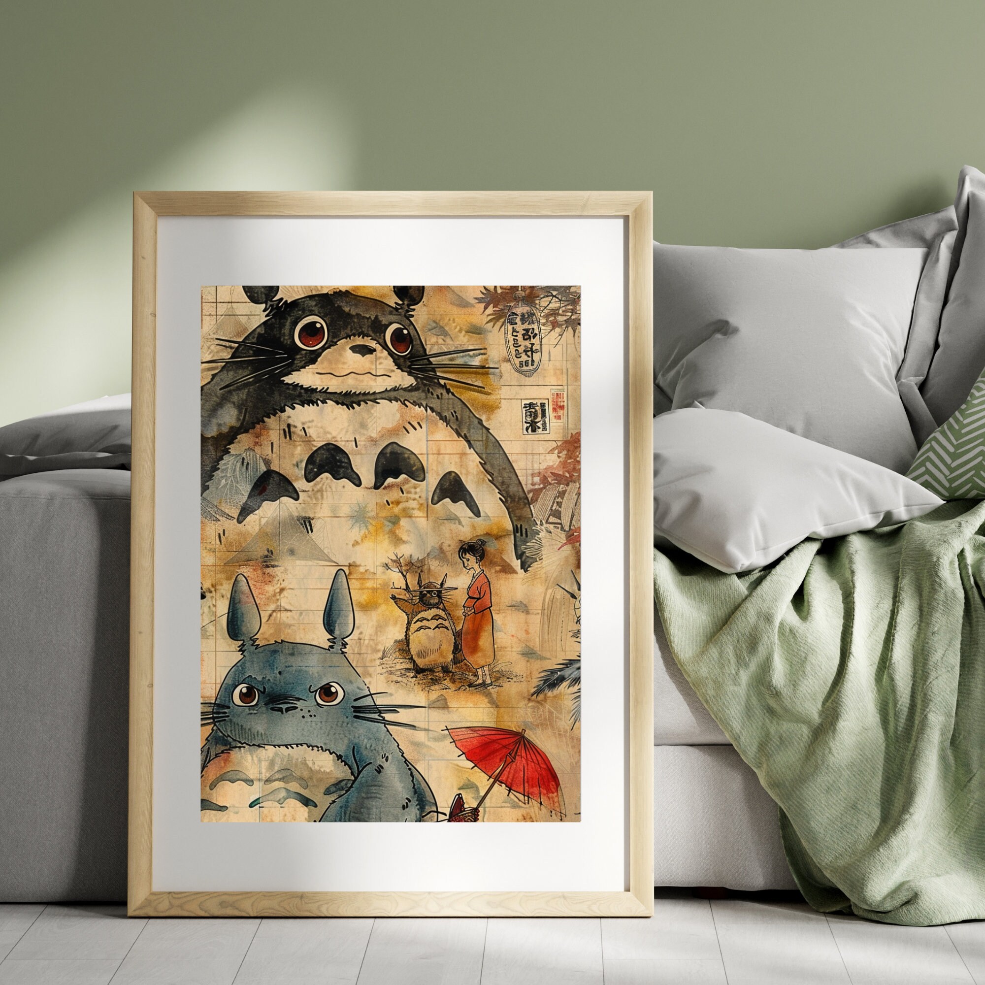 Studio Ghibli Junk Journal Digital Paper, Anime Lover Ghibli Junk ...