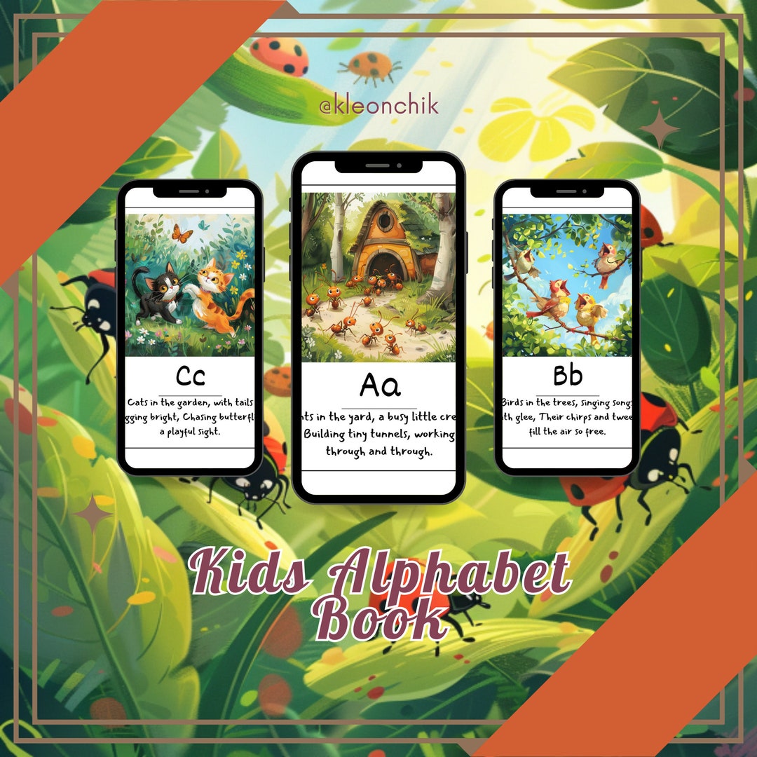 Baby Alphabet Book ABC Animal Alphabet Book Kid's First ABC Digital ...