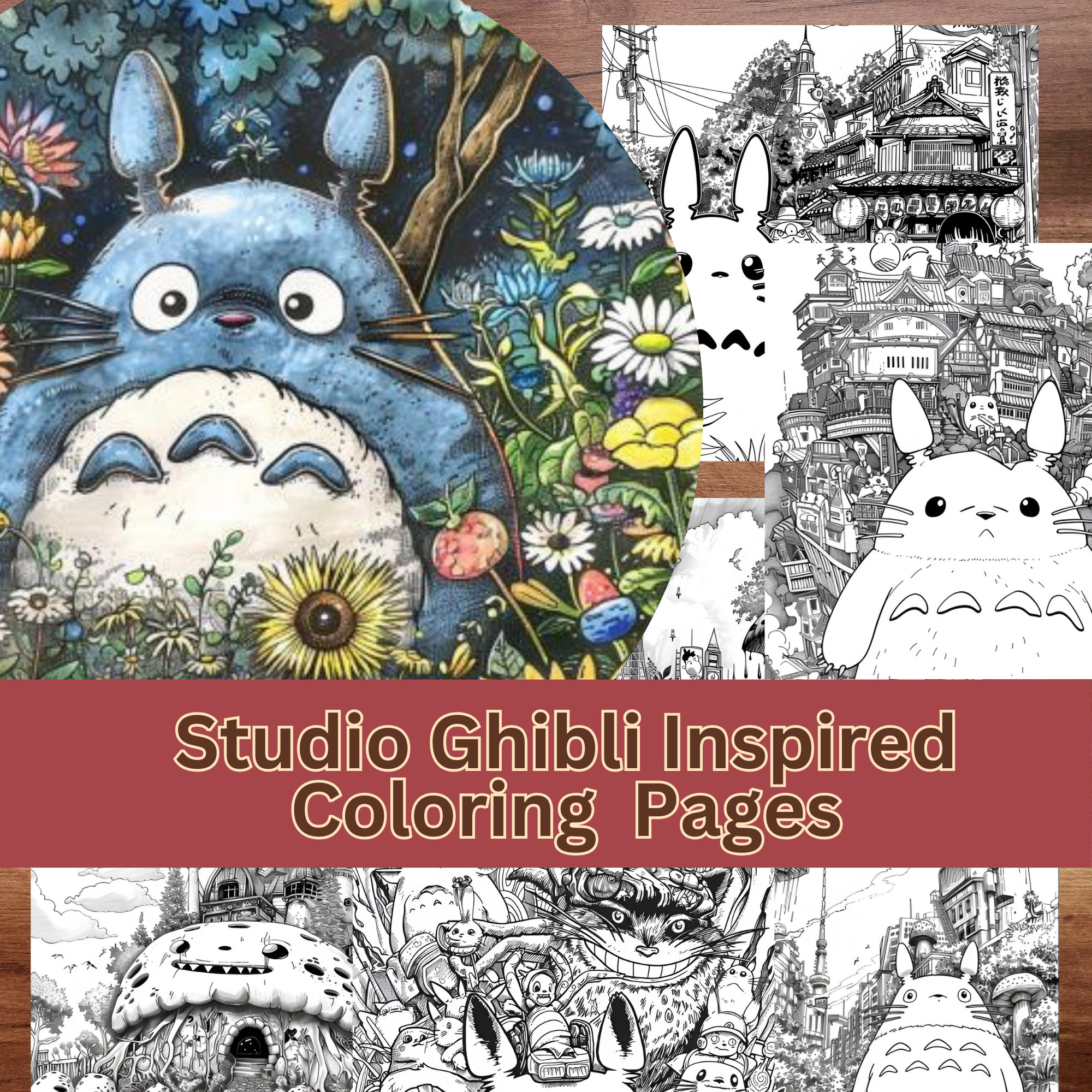 Studio Ghibli Coloring Pages Anime Coloring Pages Adult Coloring Pages ...