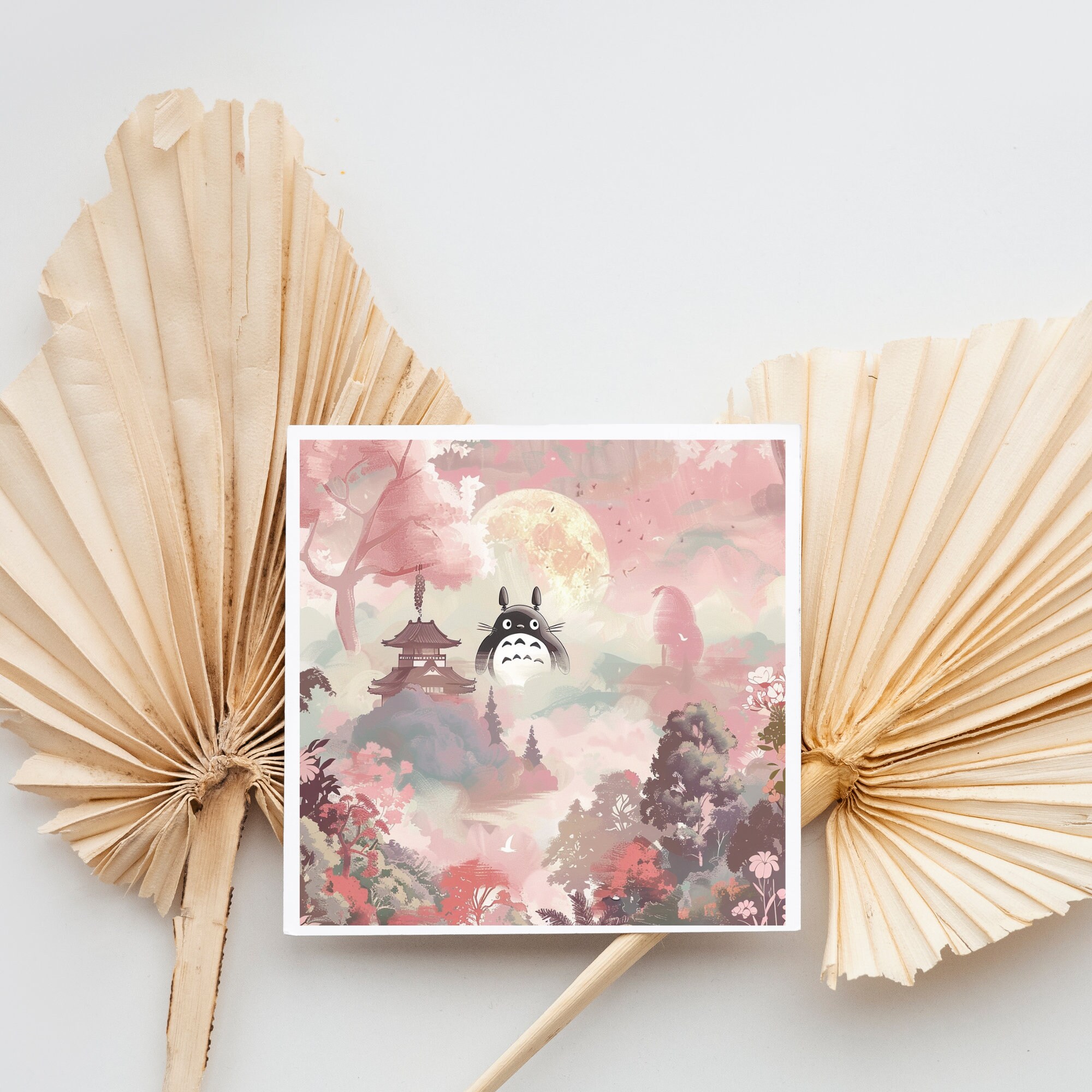 Pastel Soft Studio Ghibli Digital Paper, Pastel Anime Scrapbook Paper ...