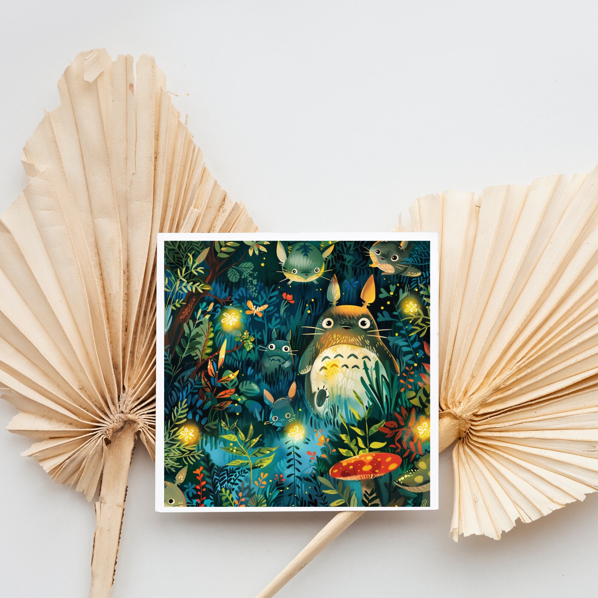 Vibrant Night Studio Ghibli Inspired Digital Paper, Vibrant Japanese ...