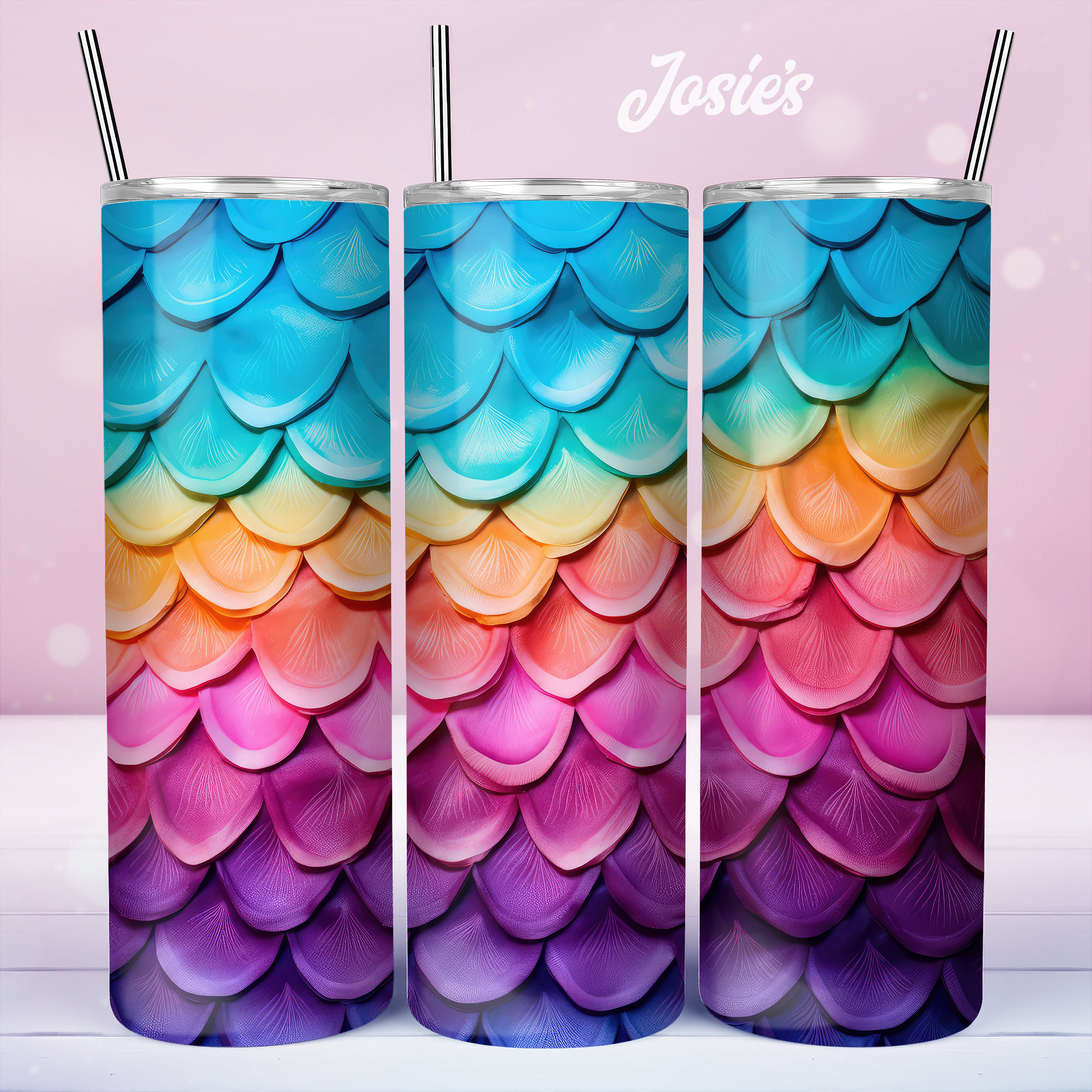 3D Fish Scale Pattern Fish Texture Mermaid Tumbler Wrap - Etsy