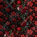 Seamless Flowers Red Digital Paper, Red Flowers, Floral Digital Paper ...
