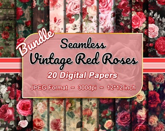 Watercolor Digital Paper Pack White Roses Scrapbook Roses - Etsy