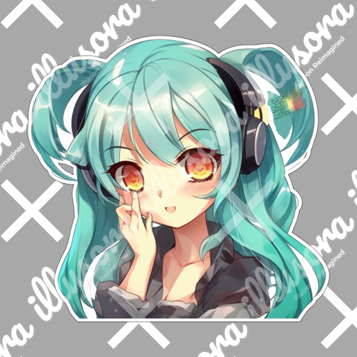 ANIME Clipart, Digital Sticker Pack, Planner Stickers, Hatsune Miku ...
