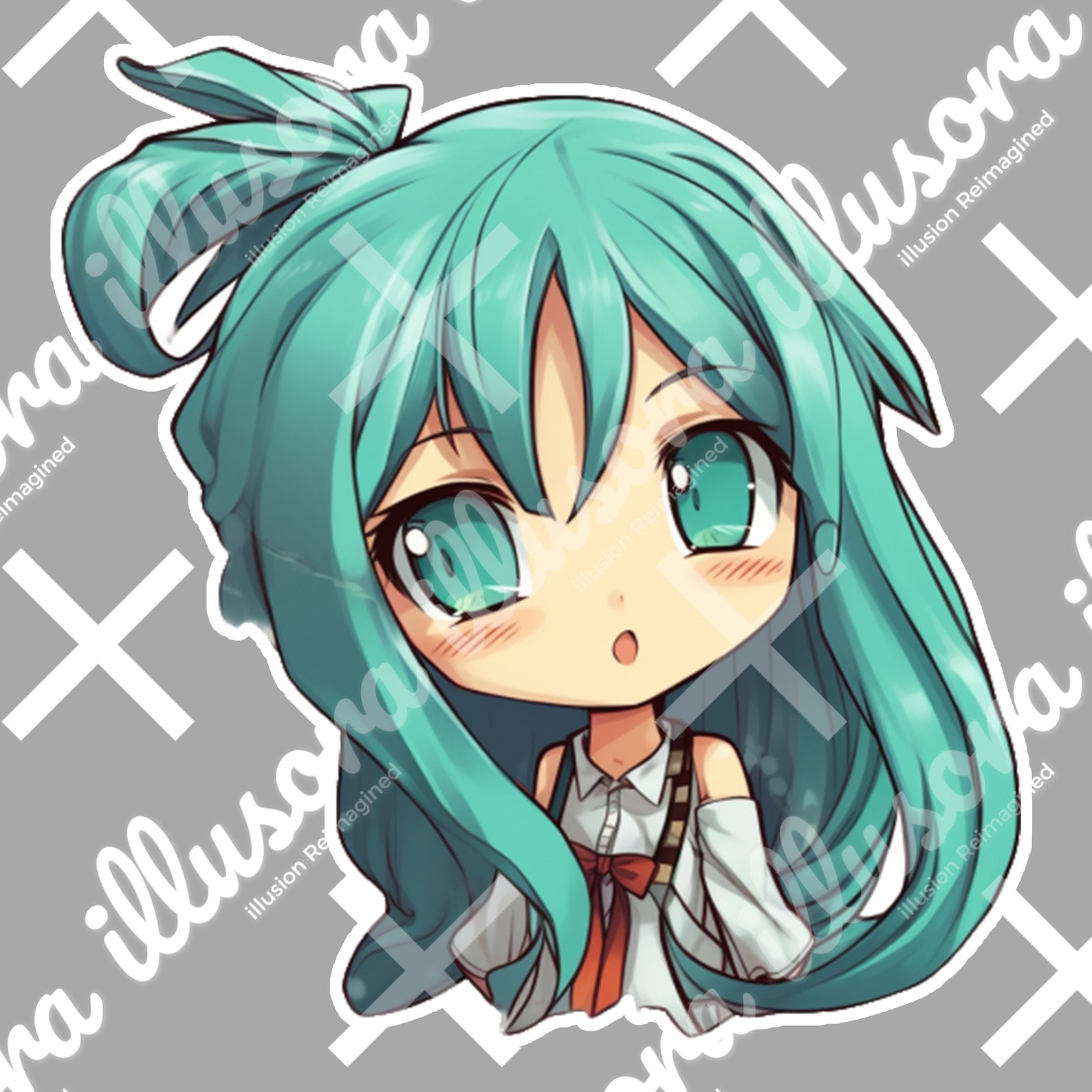 ANIME Clipart, Digital Sticker Pack, Planner Stickers, Hatsune Miku ...