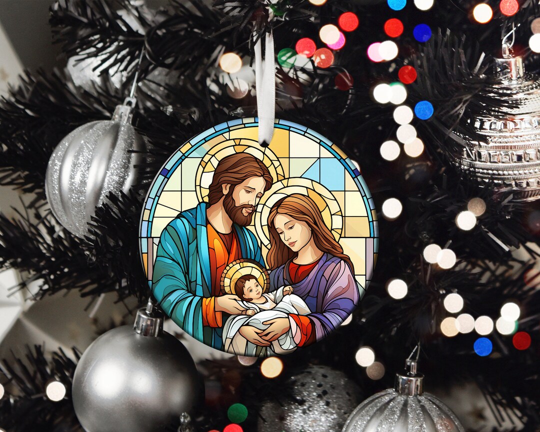 Nativity Christmas Ornament, Jesus, Mary, Joseph, Christmas Story ...