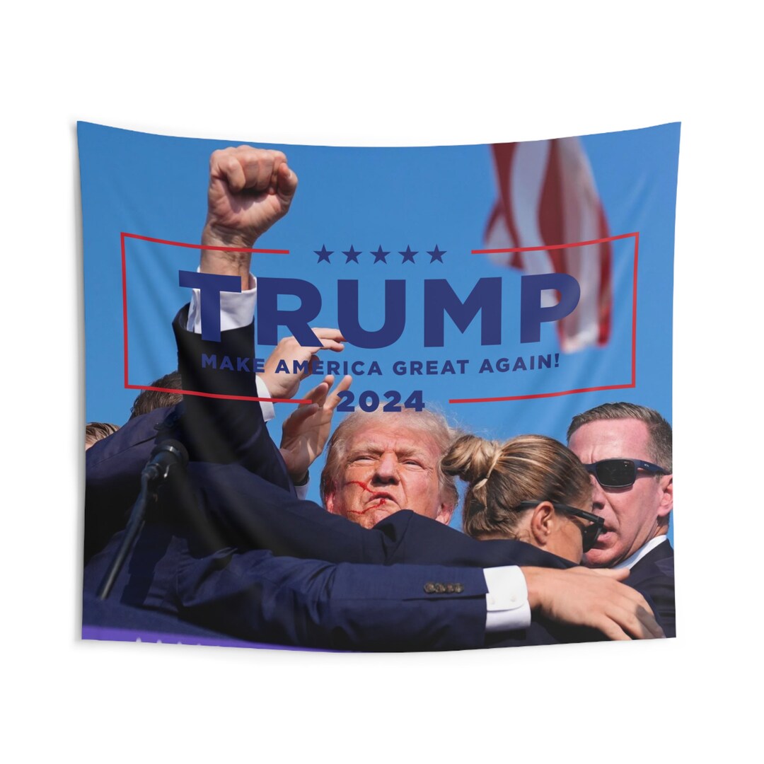 Trump 2024 Tapestry Poster Donald Trump Election Tapestry Poster ...
