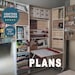 DIGITAL Download PDF PLANS for the Craft Cabinet Foldable Craftroom ...