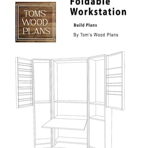 DIGITAL Download PDF PLANS for the Craft Cabinet Foldable Craftroom ...