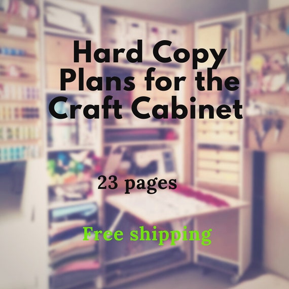Holzarbeitsplan fur bastelschrank mit klappbarer tisch holzarbeitsplan diy arbeit basteltisch mit aufbewahrung bastelraum Etsy