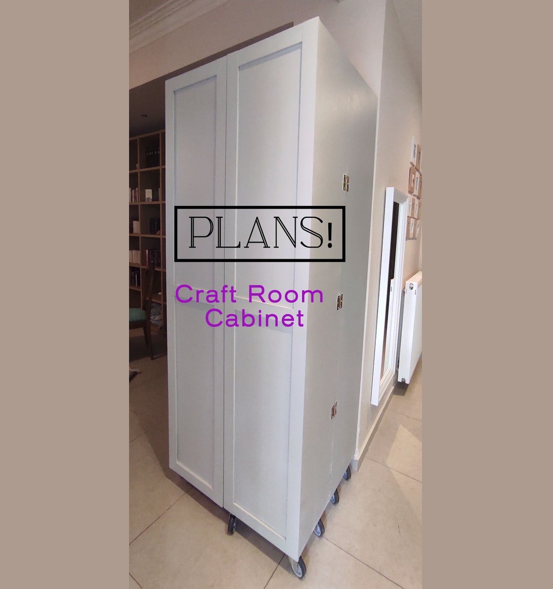 DIGITAL Download PDF PLANS for the Craft Cabinet Foldable Craftroom ...