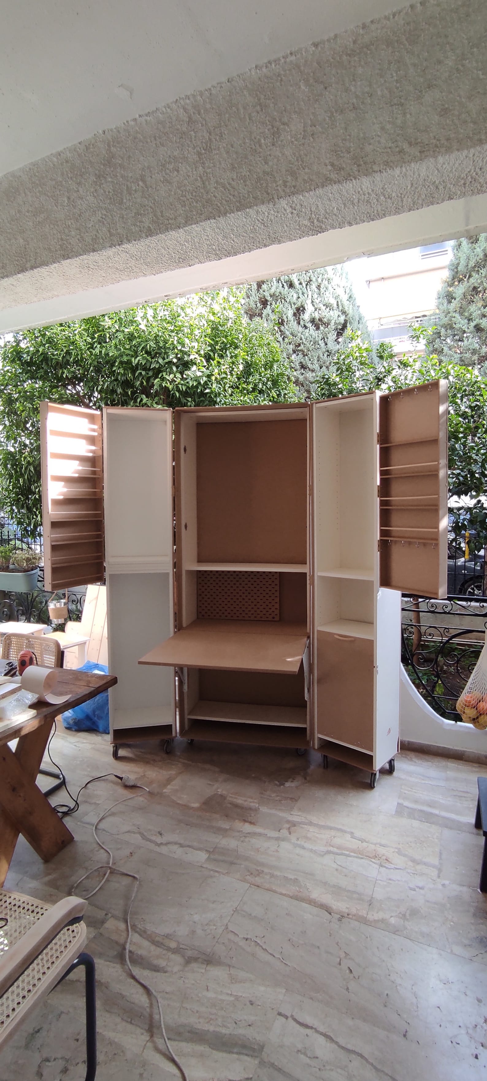 Craft Table Compact Crafting Table Base Storage Cabinet Craft Supplies ...