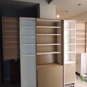 Craft Table Compact Crafting Table Base Storage Cabinet Craft Supplies ...