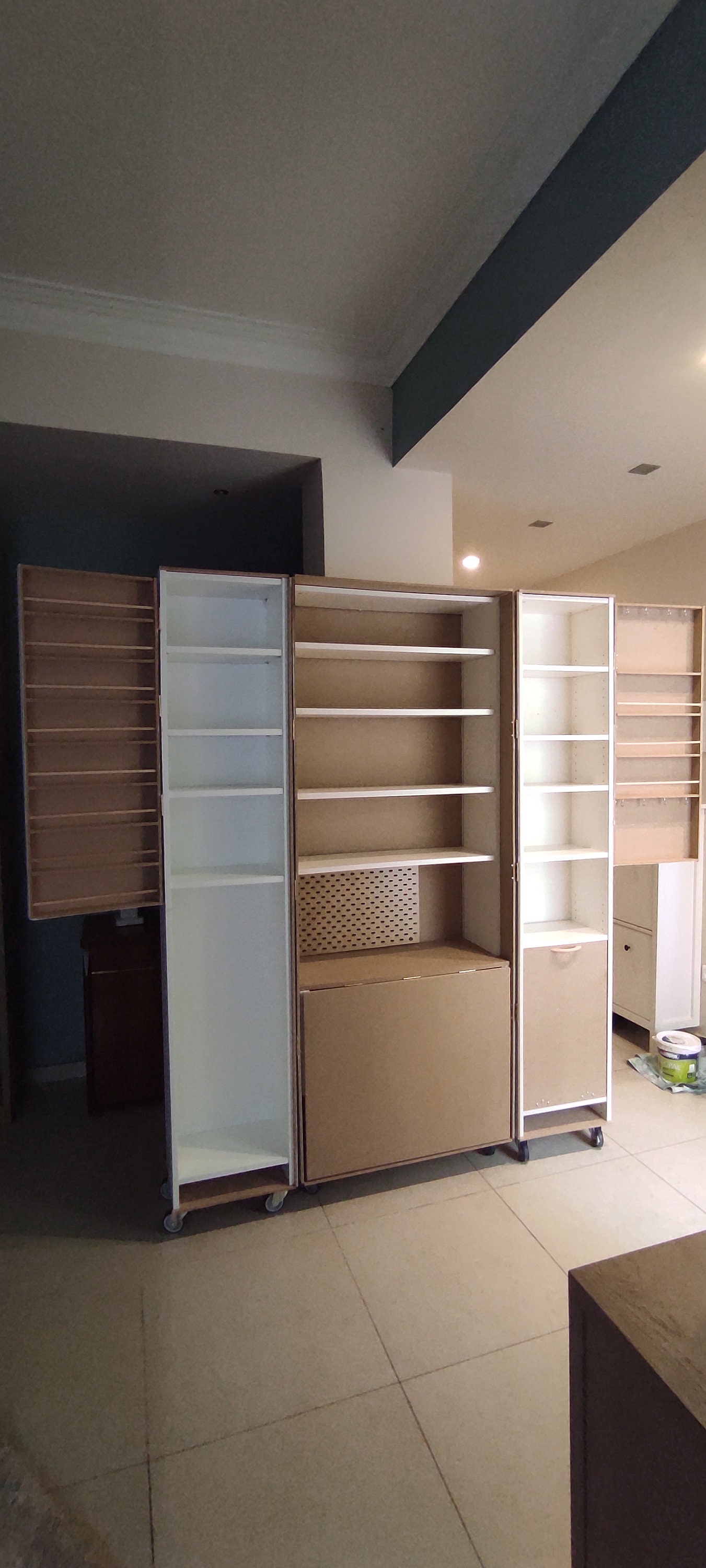 Craft Table Compact Crafting Table Base Storage Cabinet Craft Supplies ...