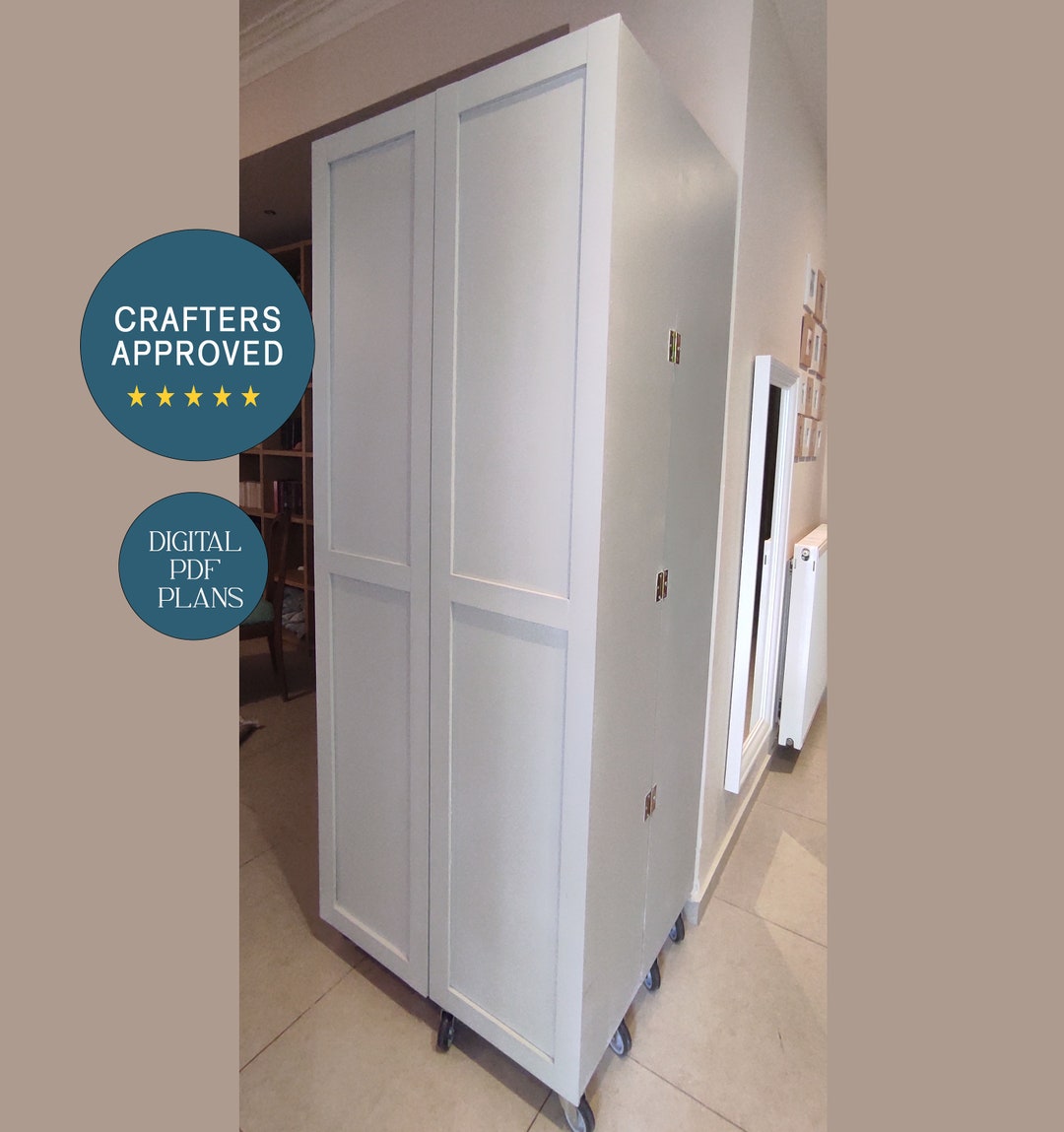 DIGITAL Download PDF PLANS for the Craft Cabinet Foldable Craftroom ...