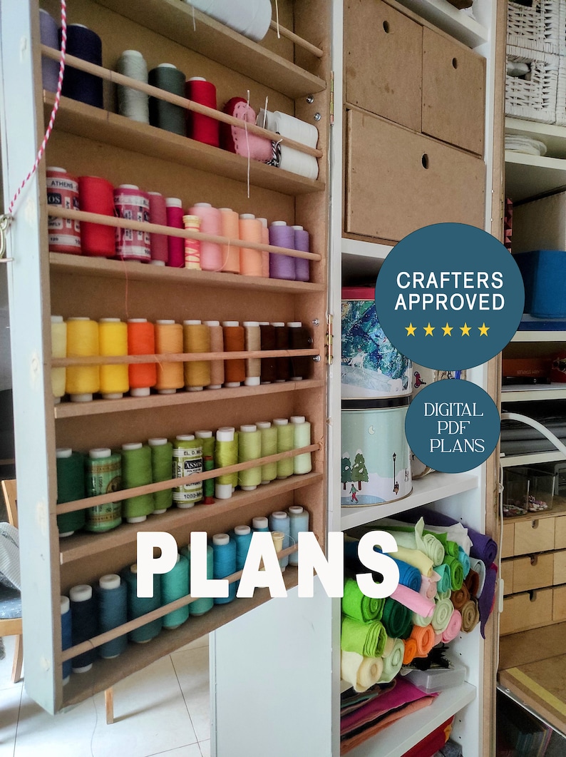 Sewing Supplies Storage Box Plan Craft Supplies and Tools Organization ...