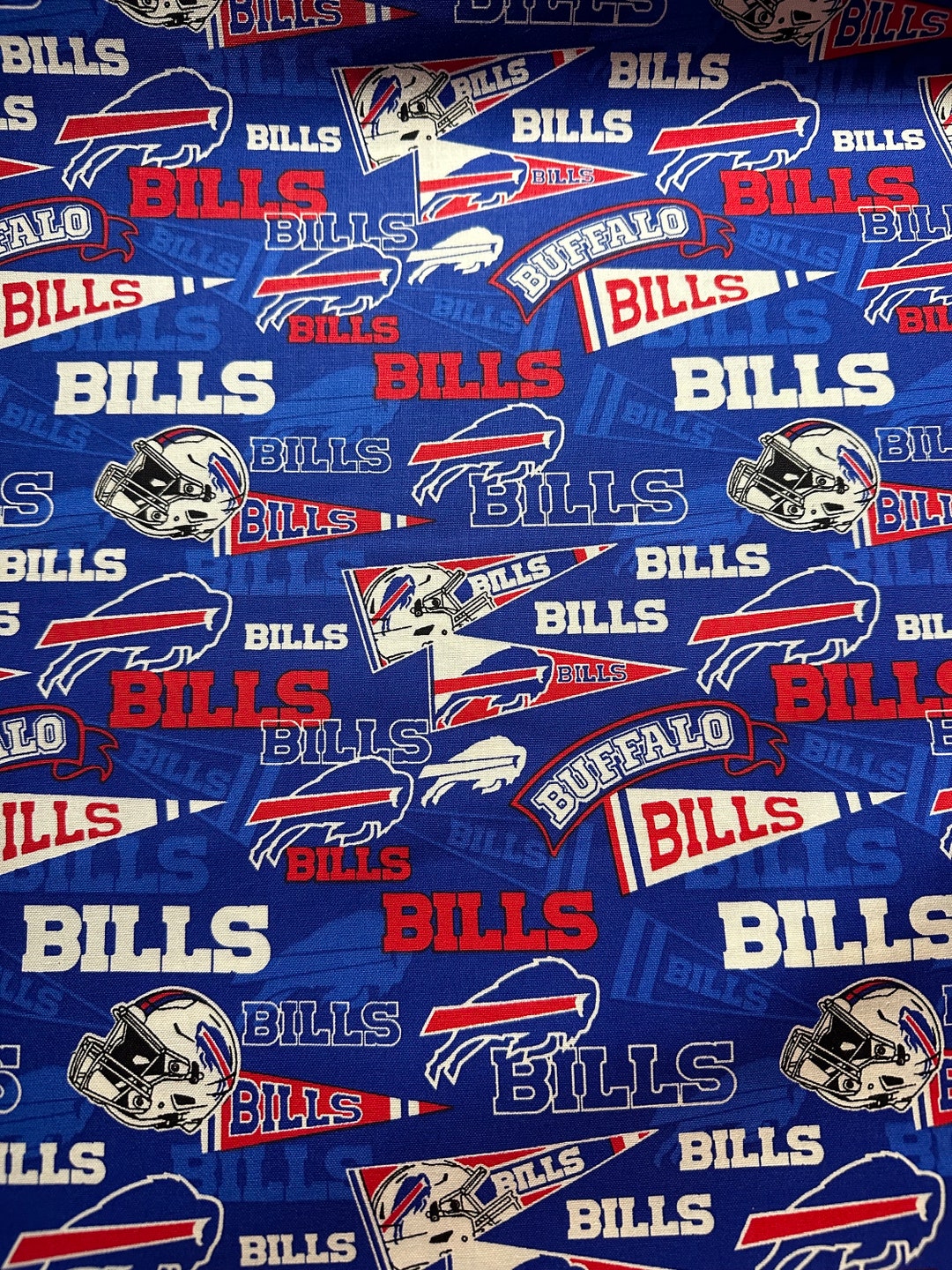 NFL Fabric, Buffalo Bills, 36” Long Cut, Fabric by the Yard - Etsy
