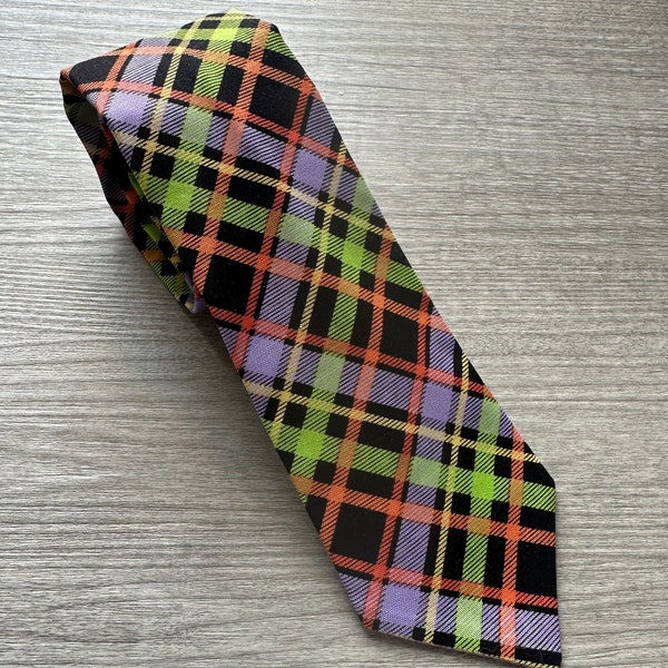 Neon Plaid - Etsy