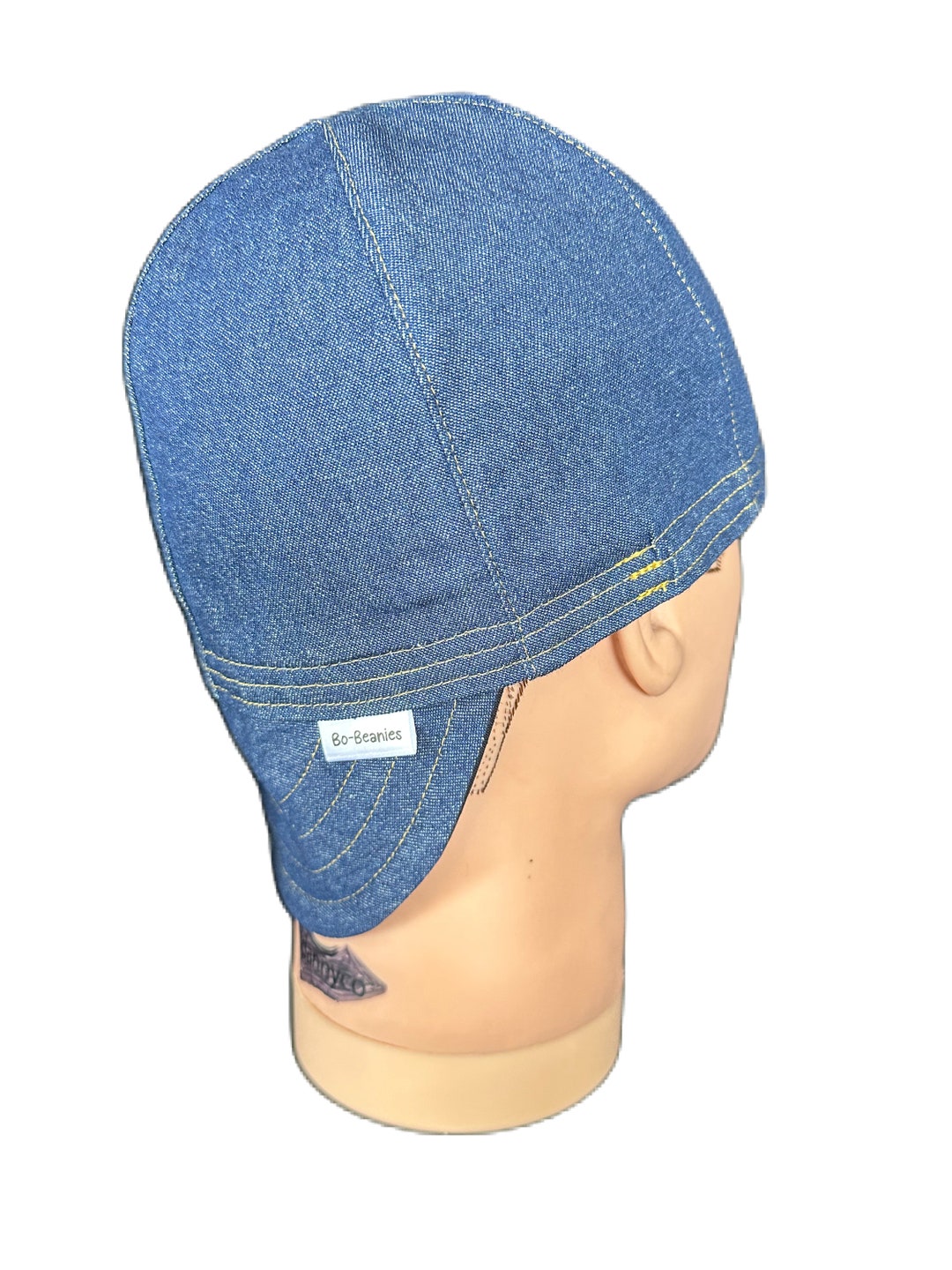 Reversible Denim Welder Cap: Cotton Welding Beanie - Etsy
