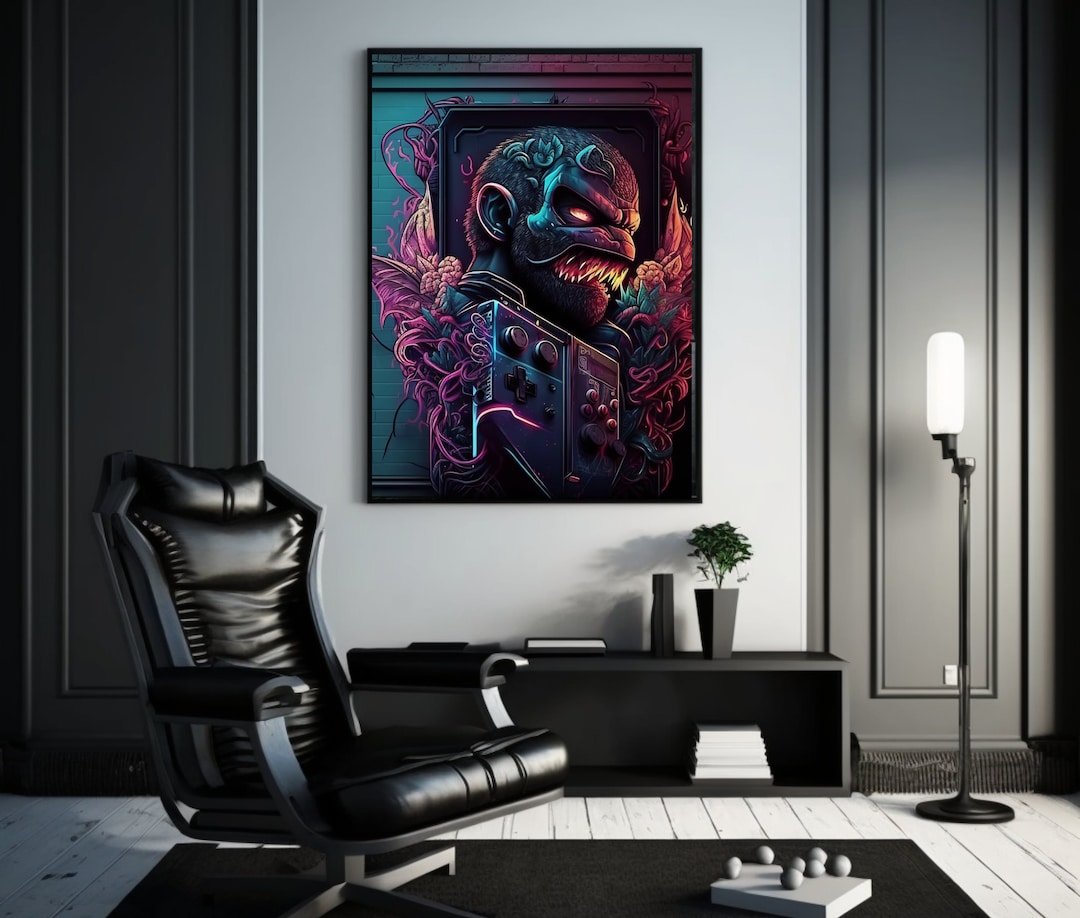 Neon Digital Graffiti, Digital Graffiti Street Wall Art, Urban Graffiti ...
