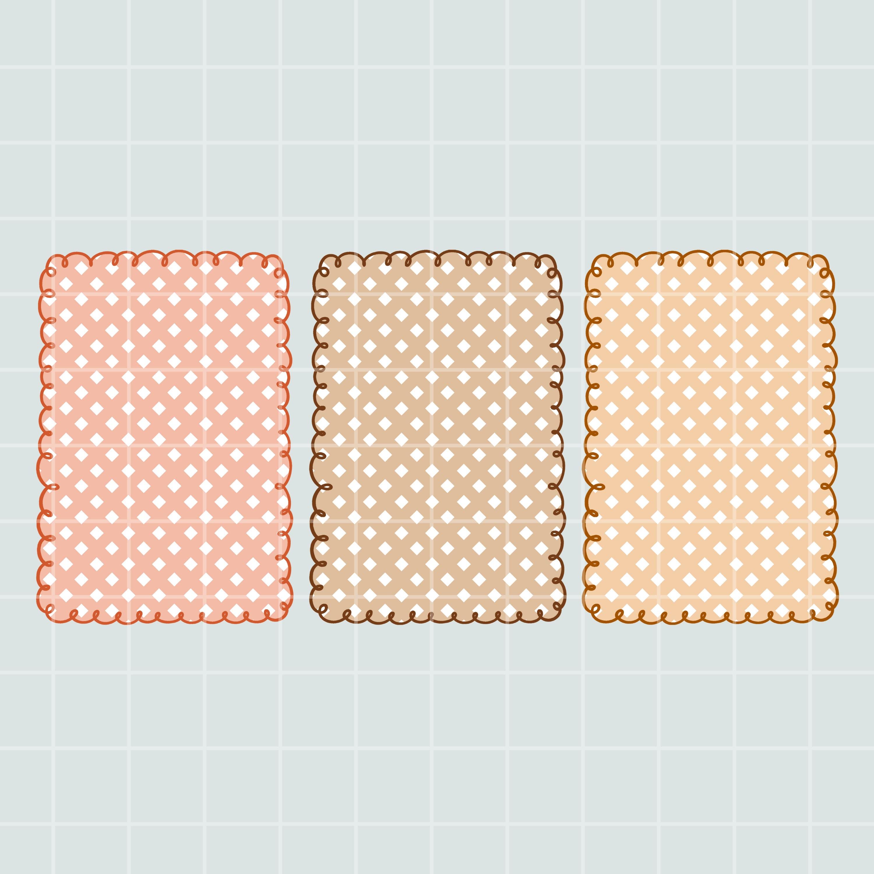 Wavy & Striped Whimsical Frame Clipart, Fall Hand-drawn Borders, Modern ...