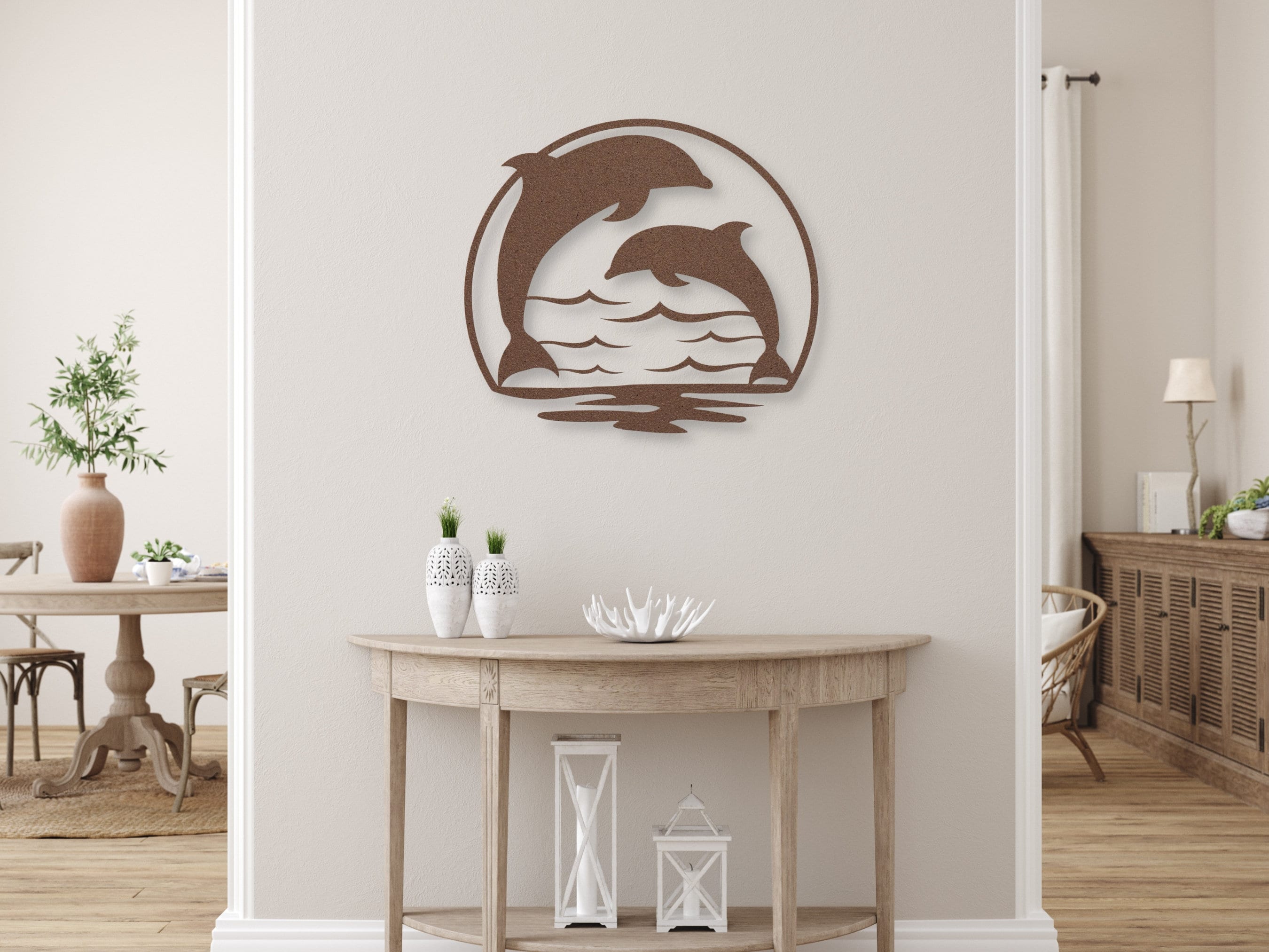 Dolphin Metal Art, Dolphin Wall Art, Jumping Dolphins, Dolphin Art, Lake House Decor, Nautical ...