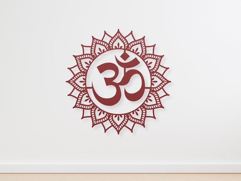 Om Sign, Om Wall Art, Om Wall Decor, Metal Om Decor, Yoga Gifts, OM ...