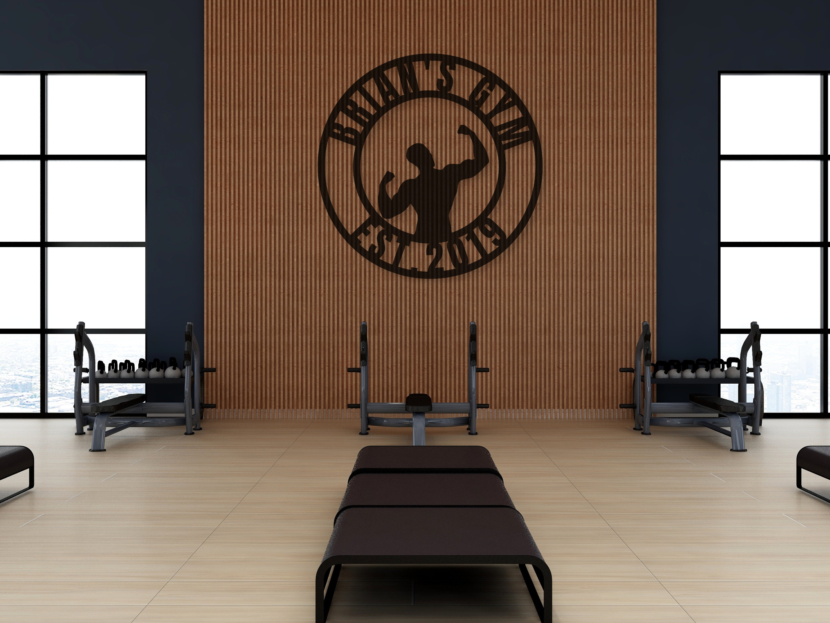 Custom Gym Metal Sign, Home Gym Sign, Personalized Gym Wall Art ...
